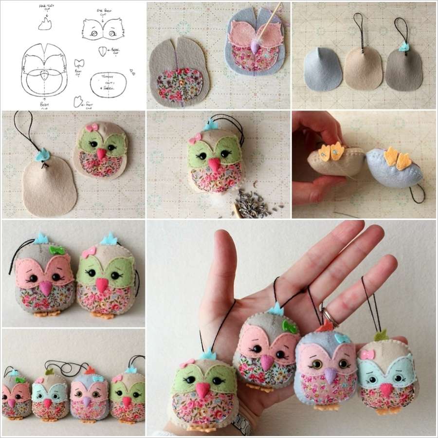 DIY Cute Felt Owl Lavender Sachet
