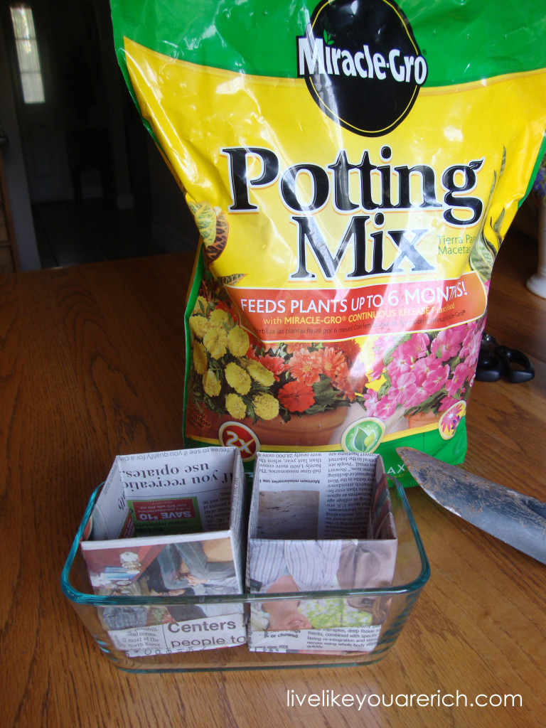 How To Make Origami Newspaper Seed Starter Cups-1 - Cool Creativities