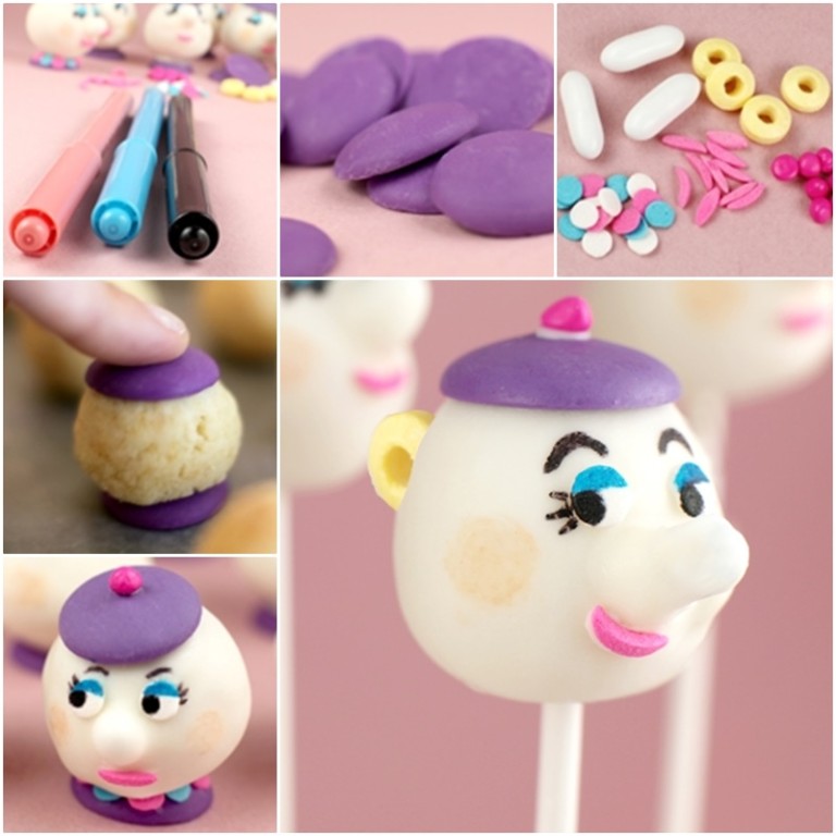 DIY Mrs. Potts Cake Pops for Teapot Party