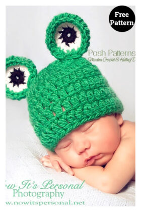 Frog Hat Free Knitting Crochet Patterns