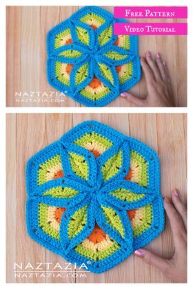 10+ Colorful Flower Pot Holder Free Crochet Patterns - Page 3 of 3