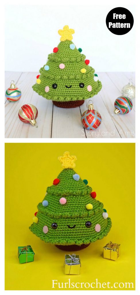 Simple Beaded Amigurumi Crochet Christmas Tree Pattern Amigurumi ...