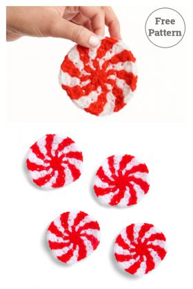 10+ Peppermint Candy Coasters Crochet Patterns - Page 2 of 3
