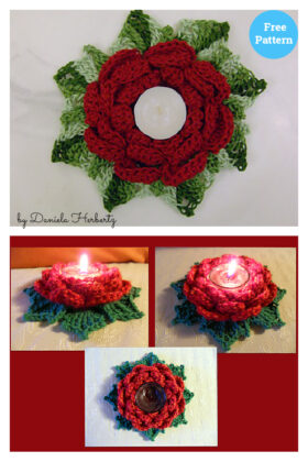 7 Tealight Candle Holder Free Crochet Patterns - Page 2 of 2