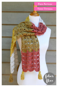 8 Leaf Lace Scarf Free Crochet Patterns - Page 2 of 2
