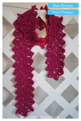 8 Leaf Lace Scarf Free Crochet Patterns - Page 2 of 2