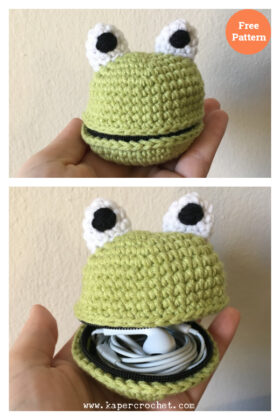 8 Earbud Pouch Free Crochet Pattern