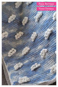 Bobble Stitch Blanket Free Crochet Pattern