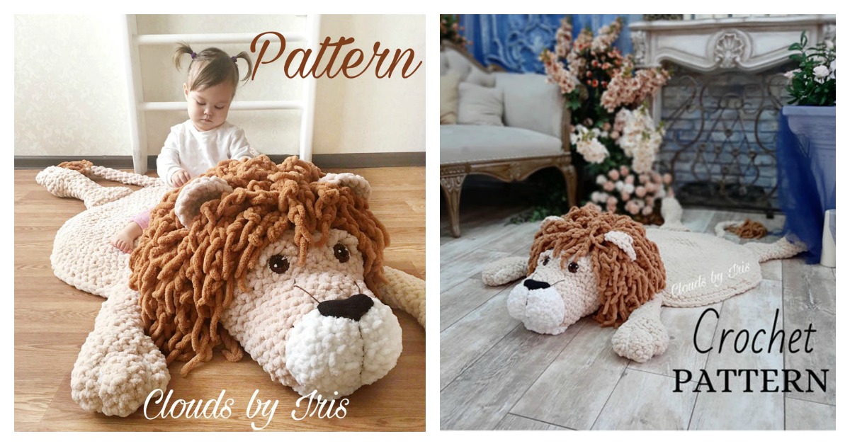 Lion Mat Crochet Pattern