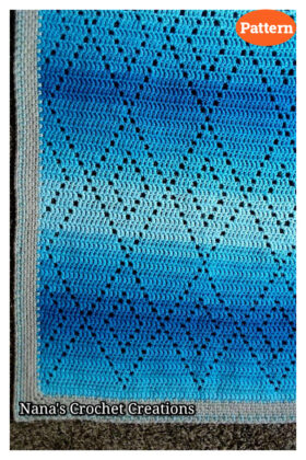 10+ Diamond Lace Blanket Crochet Patterns - Page 2 of 3
