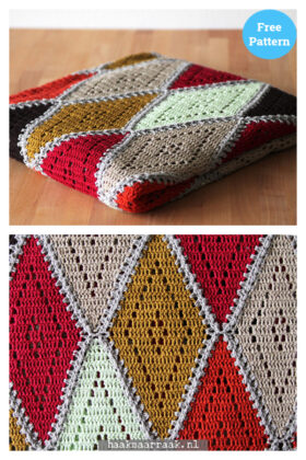 10+ Diamond Lace Blanket Crochet Patterns - Page 3 of 3