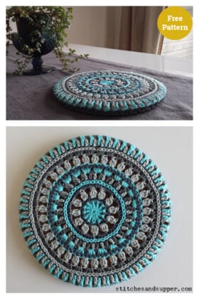 Mandala Style Trivet Potholder Crochet Patterns