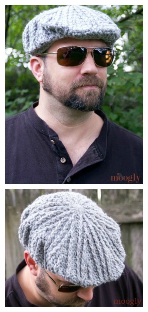 Flat Cap Free Crochet Pattern