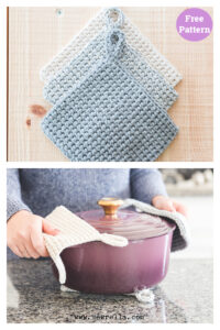 Double Sided Potholder Free Crochet Patterns