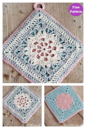 Double Sided Potholder Free Crochet Patterns