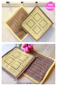 Double Sided Potholder Free Crochet Patterns