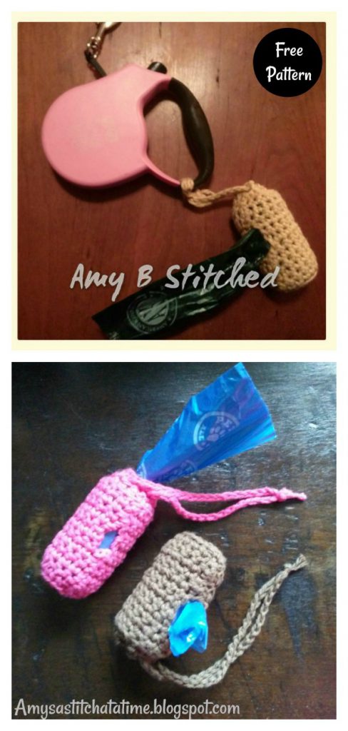 Dog Poop Bag Holder Free Crochet Pattern