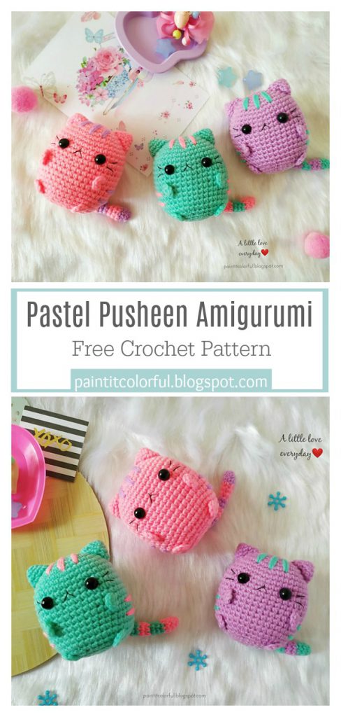 9 Amigurumi Pusheen Cat Free Crochet Patterns