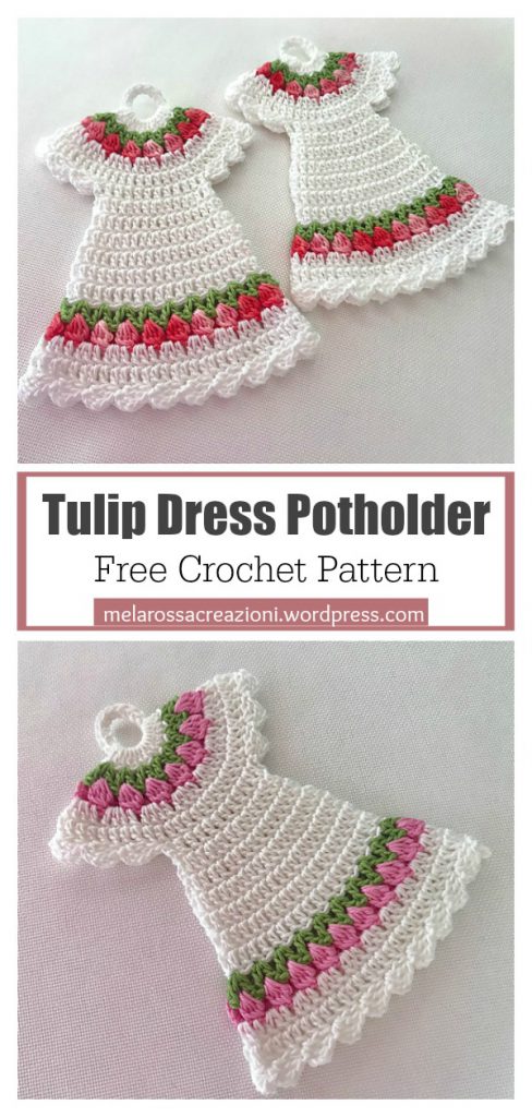 Tulip Stitch Potholder Free Crochet Pattern