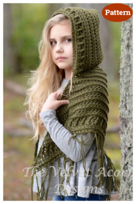 9 Hooded Shawl Free Crochet Pattern and Paid - Page 2 of 2