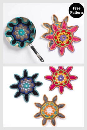 8 Pan Protectors Free Crochet Patterns