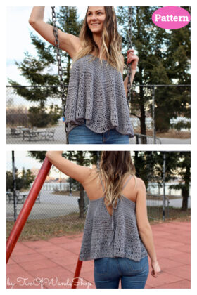 Fashion Circle Swing Tank Top Crochet Patterns