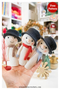 6 Christmas Finger Puppets Crochet Patterns