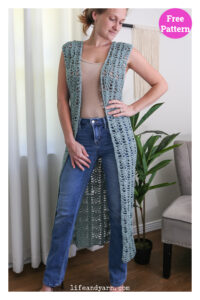 5 Lace Duster Cardigan Free Crochet Pattern