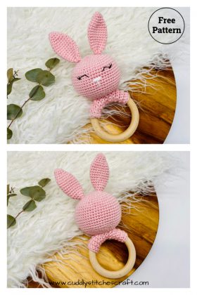 5 Bunny Rattle Free Crochet Pattern