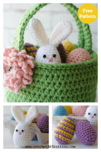 8 Easter Bunny Eggs Free Crochet Pattern