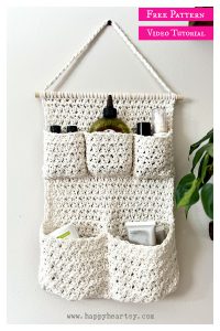 Wall Hanging Organizer Free Crochet Pattern Cool Creativities