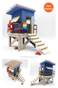 Lifeguard Tower Free Crochet Pattern