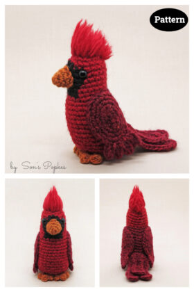 10+ Cardinal Bird Amigurumi Crochet Patterns - Page 3 of 3