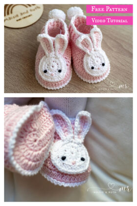 7 Bunny Rabbit Booties Crochet Patterns