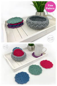 10+ Coasters and Holder Set Crochet Patterns - Page 2 of 3