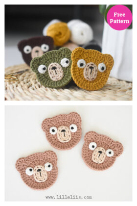 10+ Teddy Bear Applique Crochet Patterns