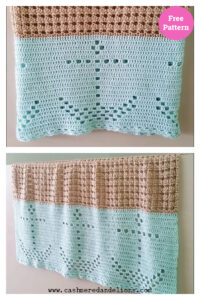 Nautical Filet Baby Blanket Crochet Patterns