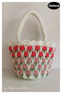 8 Tulip Stitch Bag Crochet Patterns - Page 2 of 2