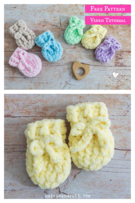 10+ Thumbless Baby Mittens Crochet Patterns