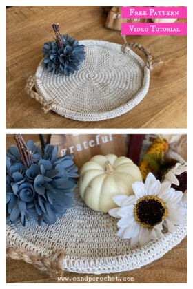 6 Modern Style Tray Free Crochet Patterns