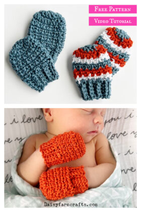 10+ Thumbless Baby Mittens Crochet Patterns