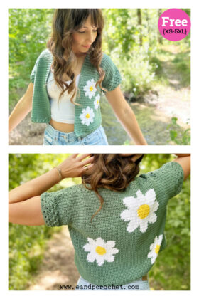 The Daisy Day Cardigan Free Crochet Pattern