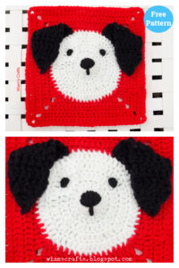 7 Puppy Dog Granny Square Crochet Patterns