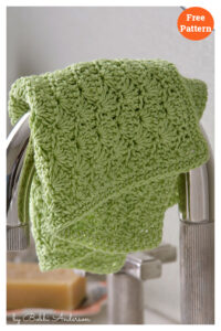 10 Shell Stitch Washcloth Free Crochet Patterns