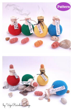 10+ Potion Bottle Amigurumi Crochet Patterns - Page 3 of 3