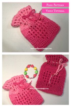 10+ Heart Drawstring Bag Crochet Patterns - Page 2 of 3