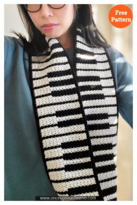 Piano Key Scarf Crochet Patterns