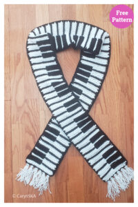 Piano Key Scarf Crochet Patterns