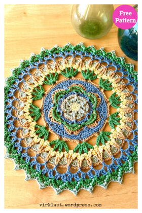 Spring Fever Mandala Free Crochet Pattern