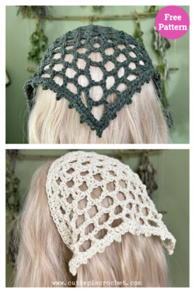 Gradient Granny Kerchief Free Crochet Pattern